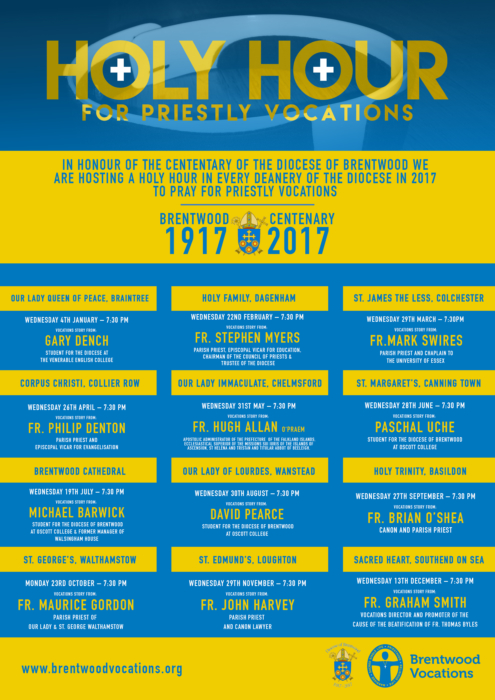 Vocation stories for the Centenary - Brentwood Diocese