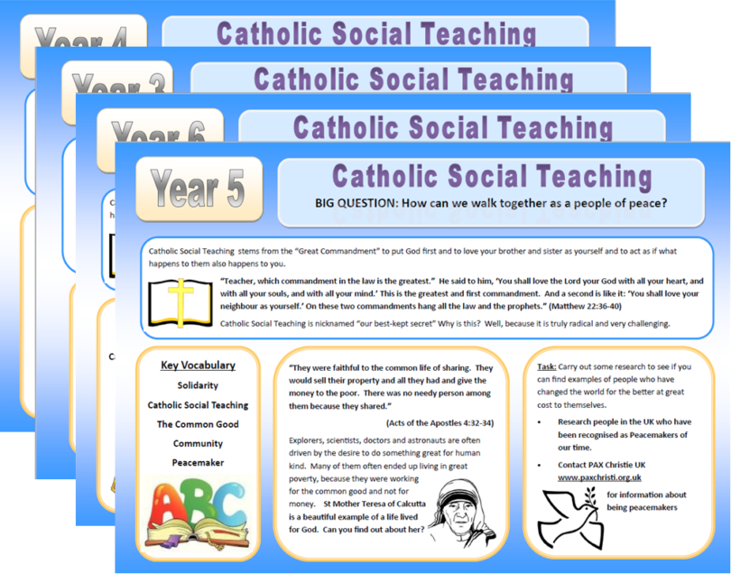Catholic Social Teaching Resources by Year Group - Brentwood Diocese